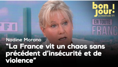 Nadine Morano : "Francia vive un caos sin precedentes de seguridad y ...