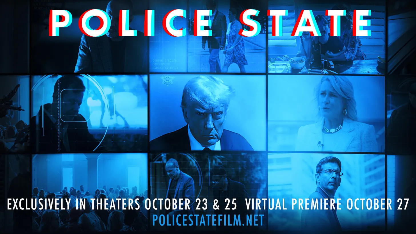 El muy esperado documental “Police State” de Dinesh d'Souza se estrenó ...